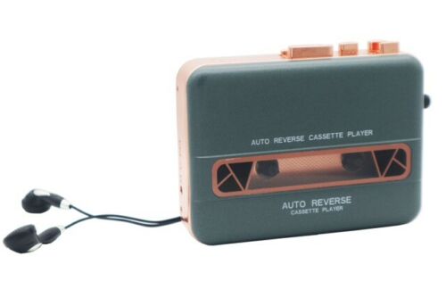 Class Portable Walkman Cassette Player With Headphones – Green/Gold C7 ...
